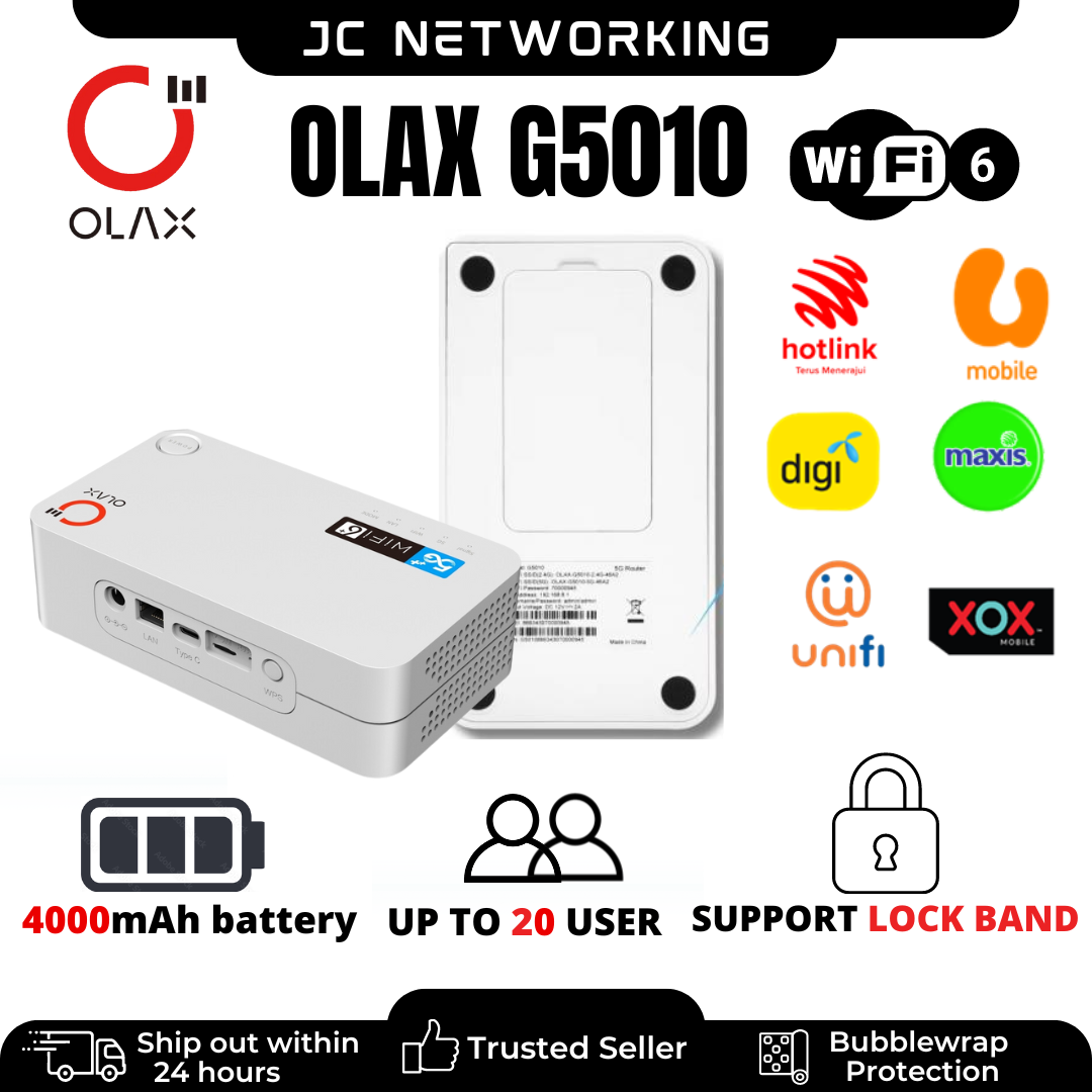(5G Modem) OLAX G5010 5G Modified Gigahome Wi-Fi 6 Cat22 2.4GHz & 5GHz ...