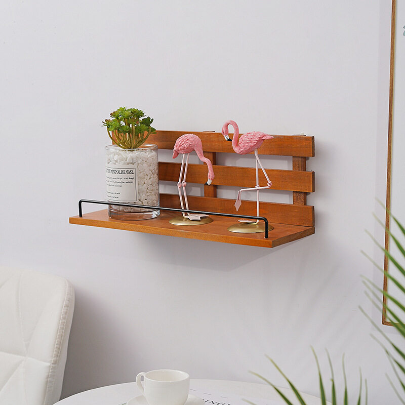 ติดผนังชั้นวางนอร์ดิกแบบสร้างสรรค์บ้านห้องนอน Ins Racks แขวนผนังขนาด ...