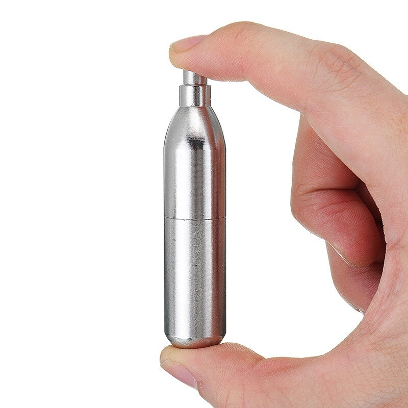 Stainless Steel Refillable 12G Non Threaded Rechargeable CO2 Cartridge ...