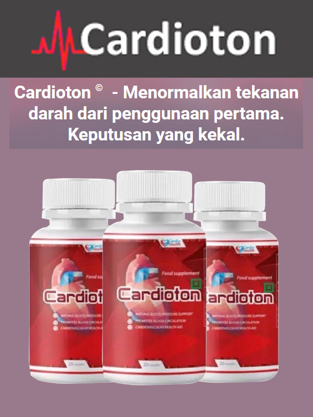 🔔🔔CARDIOTON📢📢ORIGINAL HQ💊30 Capsule (With Lowest Price) | Lazada
