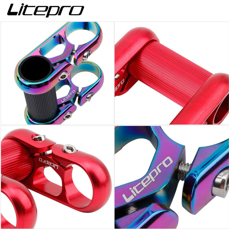 Litepro Bike Double Stem 25.4mm Handlebar Stem Adjustable CNC Aluminum ...