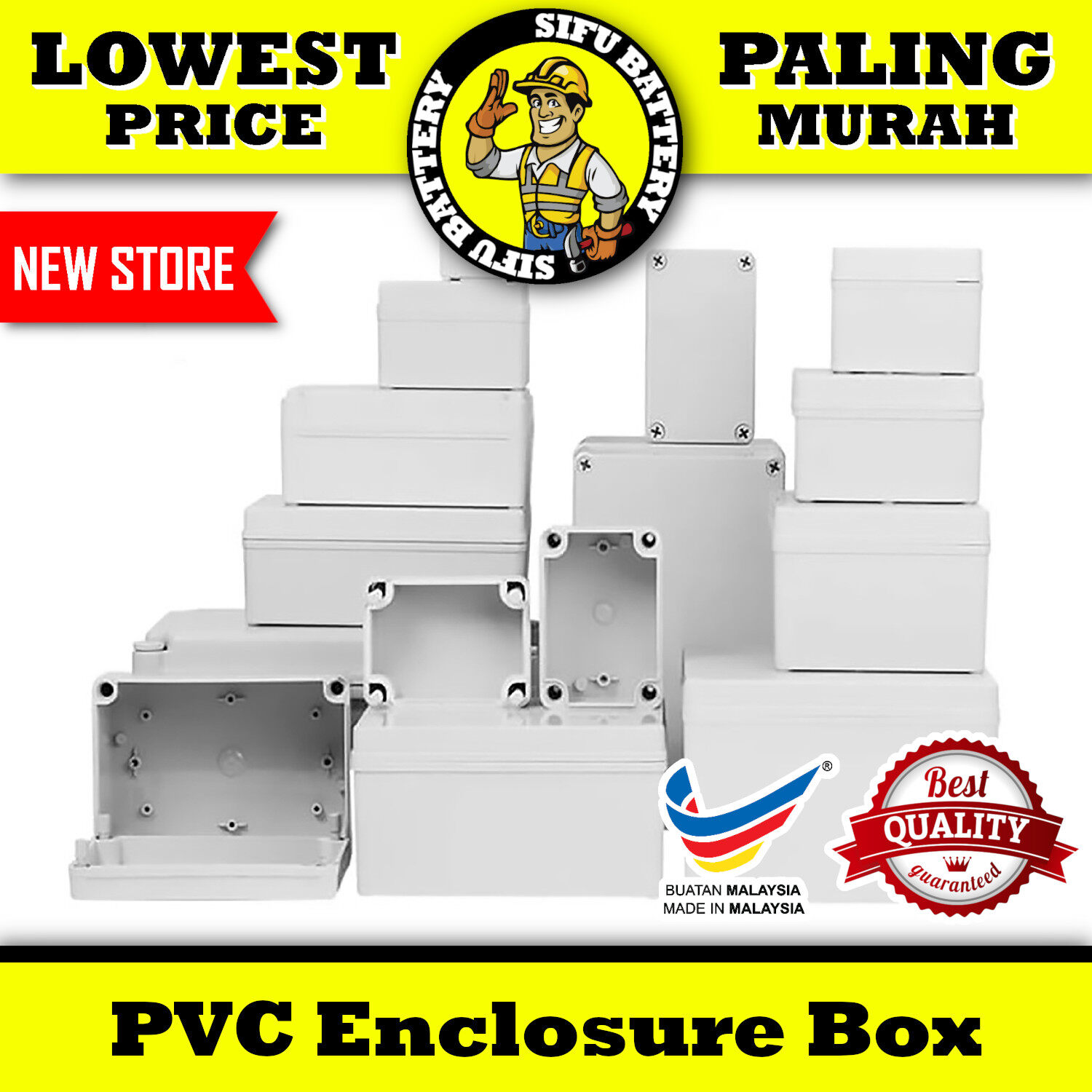 PVC Enclosure Box IP65 Weatherproof Junction Box For Outdoor Autogate ...