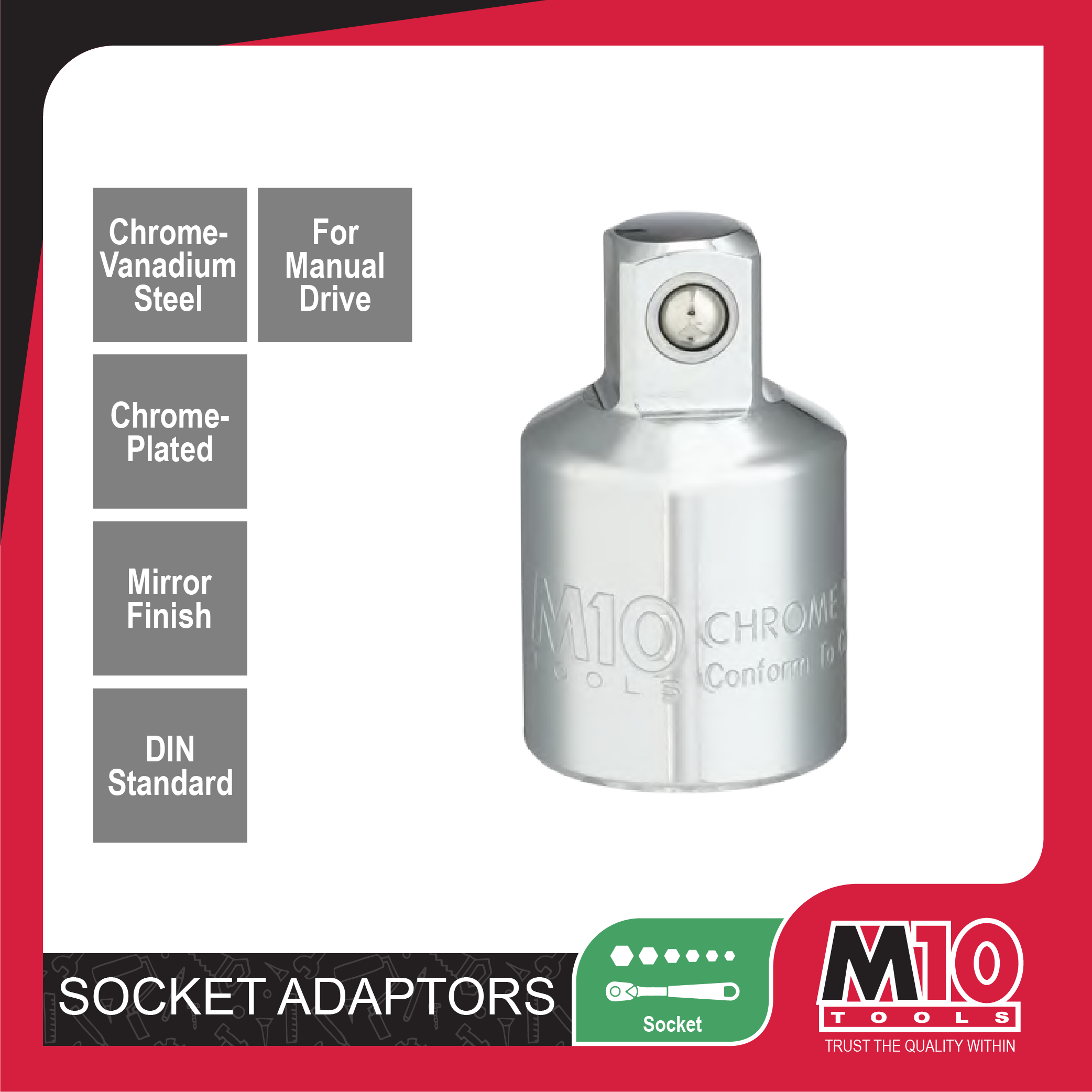 M10 Socket Adaptors - Female x Male - inch | Lazada