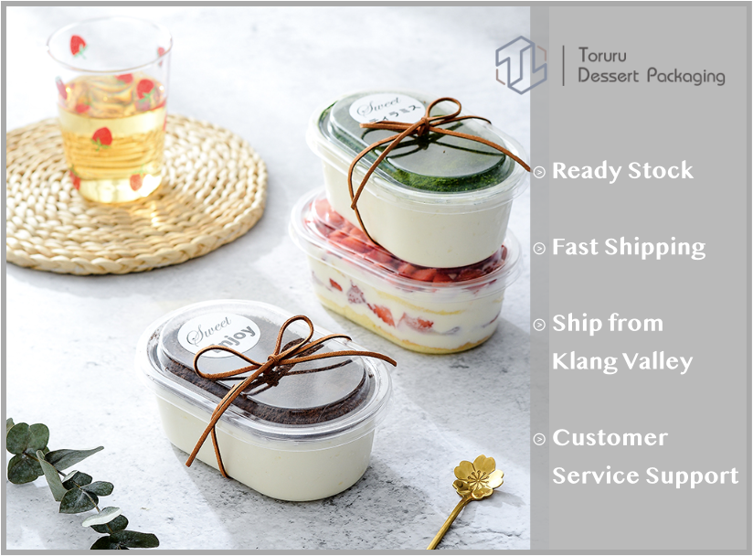 500ML Tiramisu Box Fruit Yogurt Bowl Dessert Bowl Mousse Box Food ...