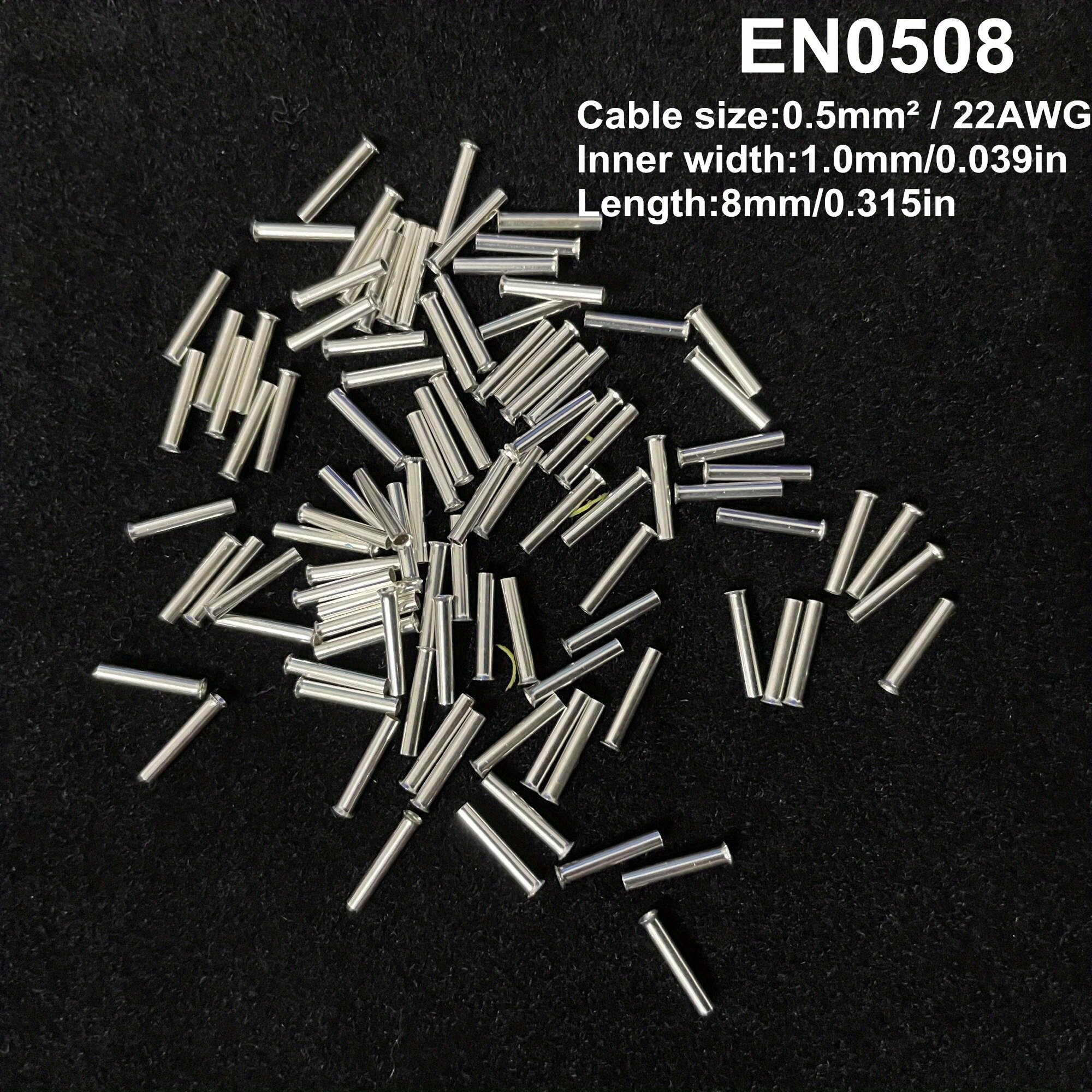 100 Pcs / Pack 0.5mm2-35mm2 22-2 AWG Non-Insulated Wire Connector ...