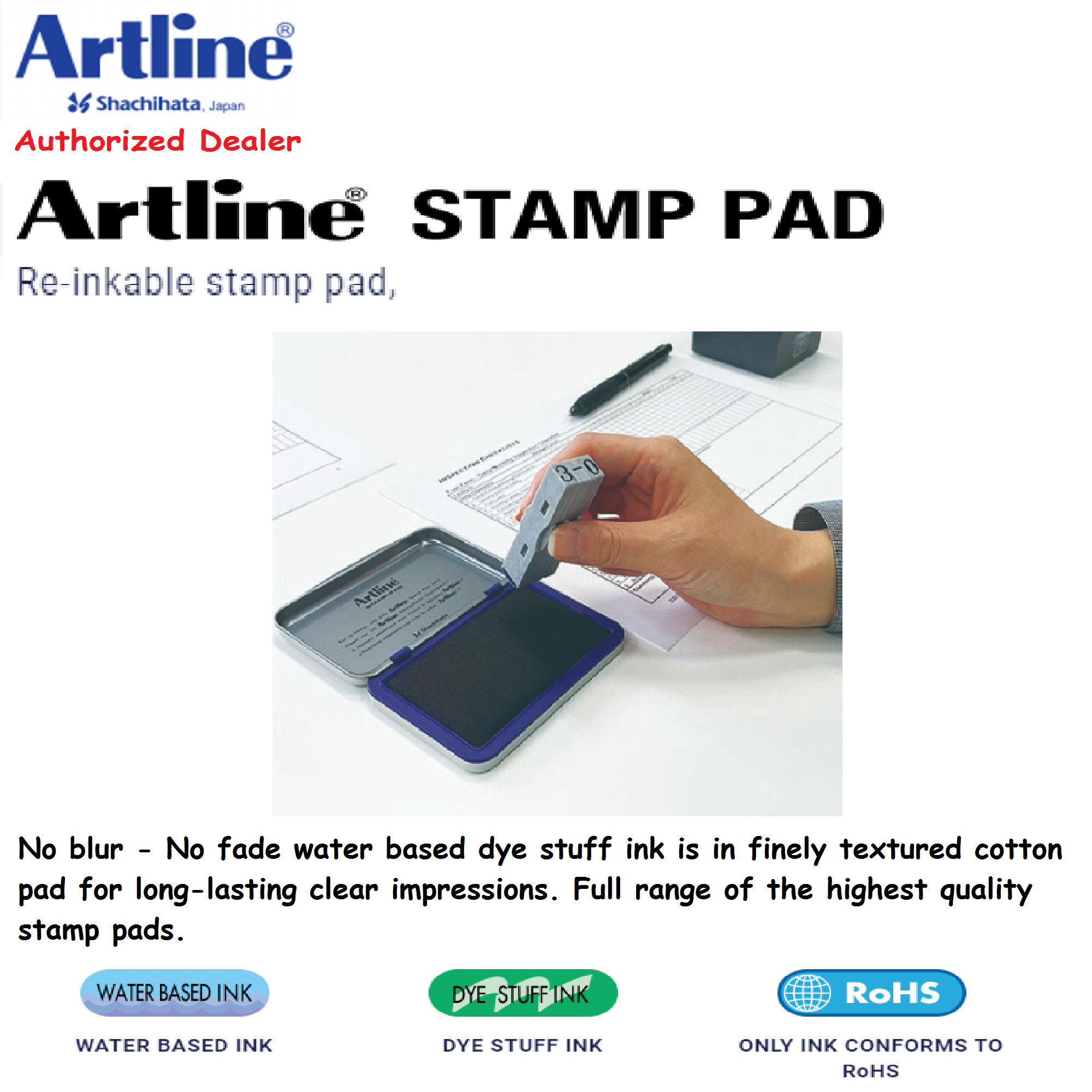 Artline Stamp Pad No.00 / No.0 / No.1 / No. 2 | Lazada
