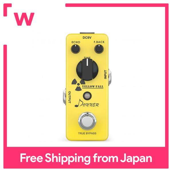 Donner Effector Yellow Fall Delay Guitar Pedal Pure Anagro True Bypass ...