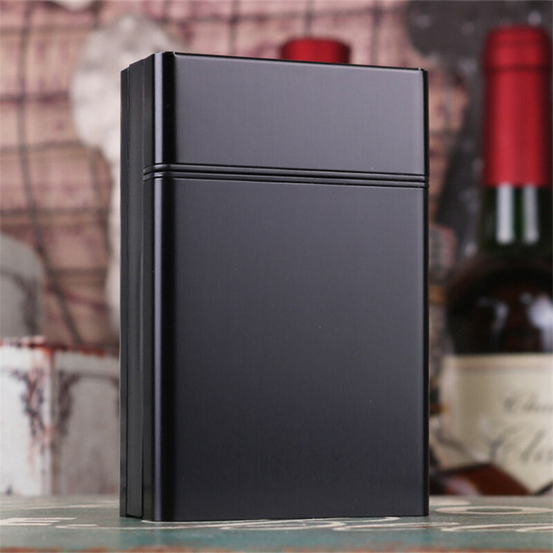 Light Aluminum Cigarett Case Metal Shell Waterproof PC Tobaco Container ...