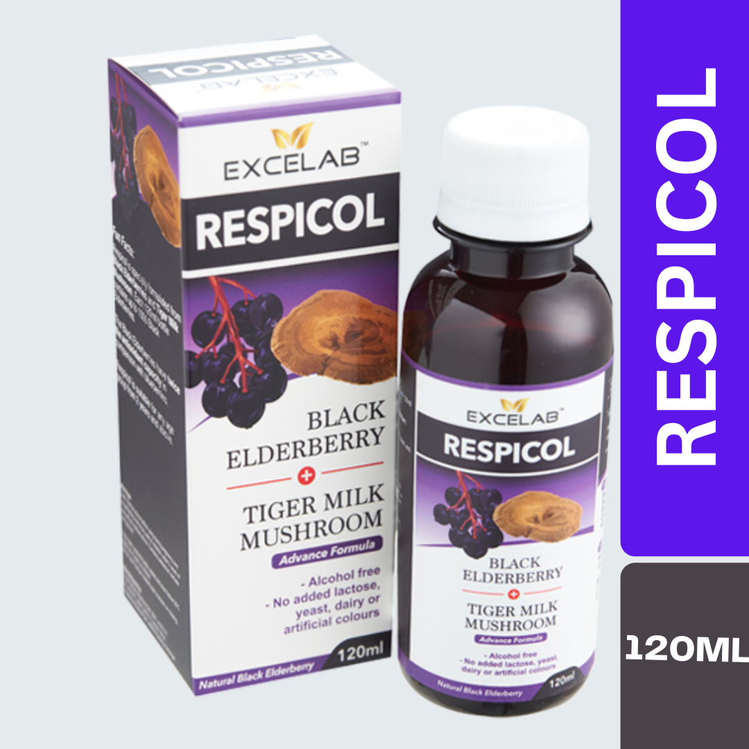 EXELAB RESPICOL (ELDERBERRY & TIGER MILK MUSHROOM) | Lazada