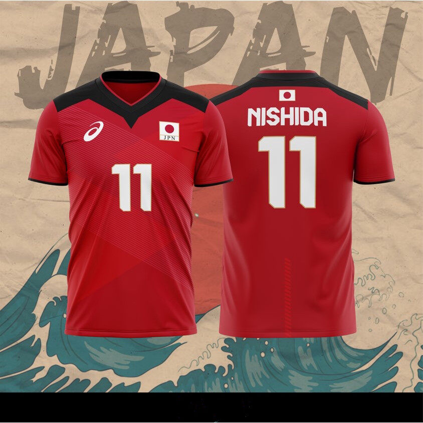 Customizable Japan National Volleyball Team Jersey (FULLY SUBLIMATED ...