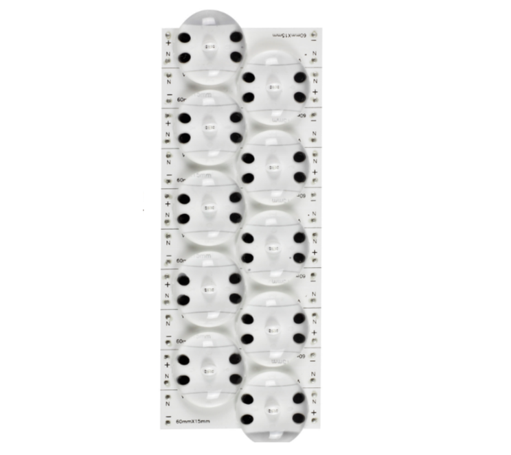 50pcs Aluminum substrate 3V/6V large particle LED concave convex mirror ...