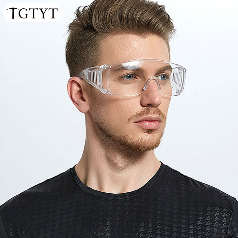 Tgtyt ใสใสแว่นตานิรภัยตาโล่ป้องกันแว่นตาป้องกันการติดเชื้อสาด - TGTY ...