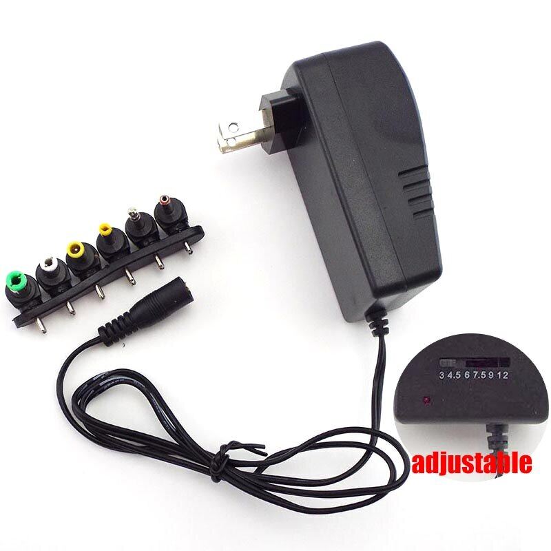 Universal ปรับ Power Adapter Charger Connector แหล่งจ่ายไฟปลั๊ก30W 3V 4 ...