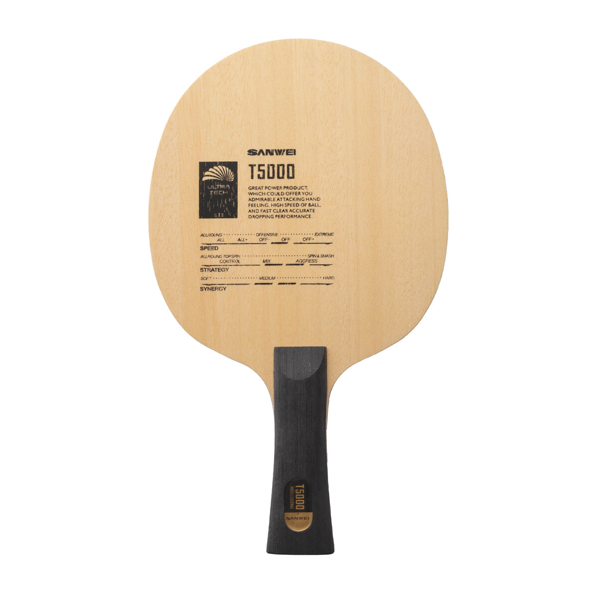 Original SANWEI T5000 CARBON Table Tennis Blade (5+2 Carbon) T-5000 Racket Ping Pong Bat Paddle ...