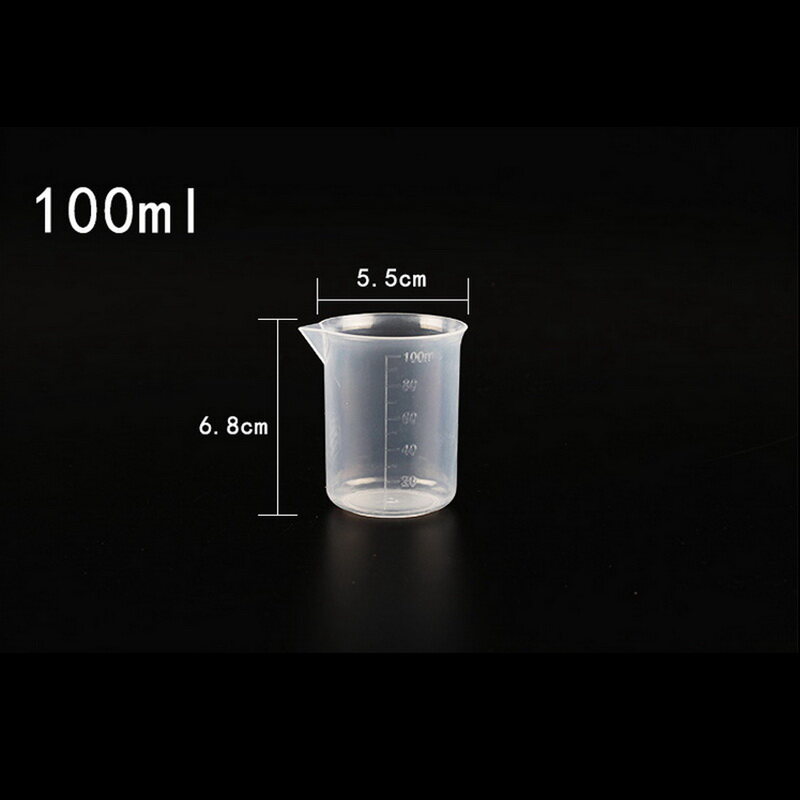Transparent Plastic Measuring Cup Chemistry Laboratory Graduated Cup ...