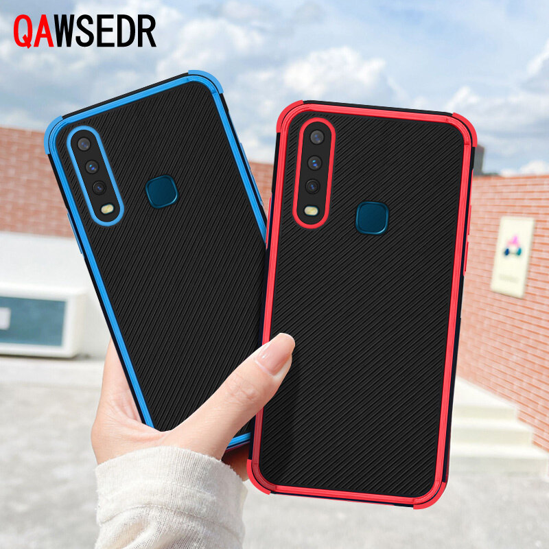 QAWSEDR โทรศัพท์เคสสำหรับ Vivo Y12 Y15 Y17 Y19กันกระแทกกล้องที่แม่นยำ ...