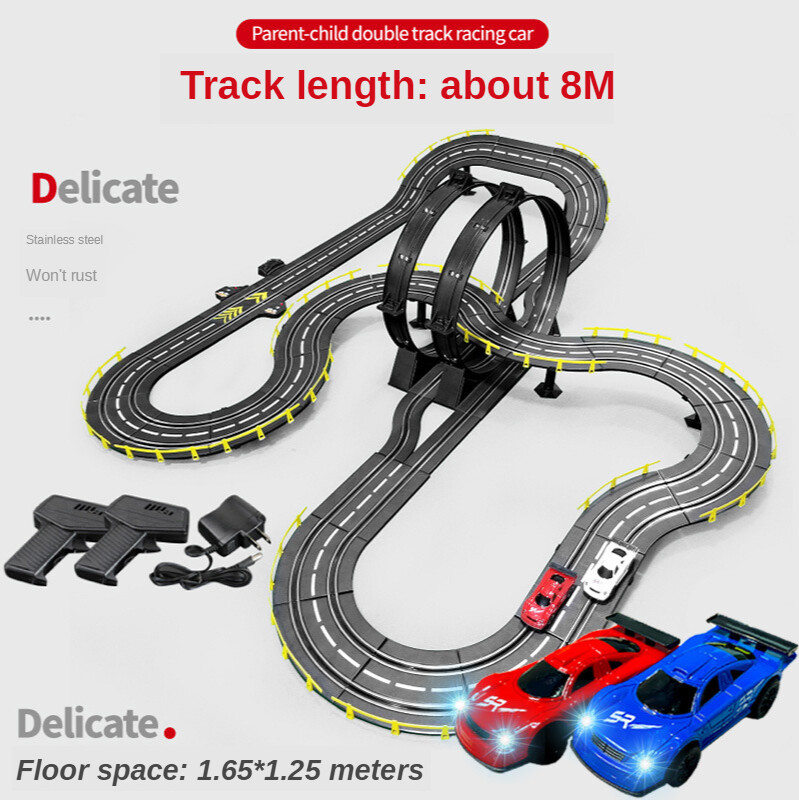 Track racing toy children's double large track 8-10 years old boy hand ...