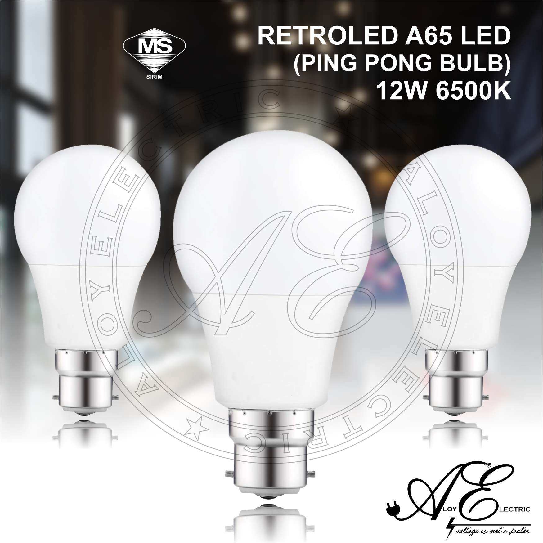 RETROLED / A65 / LED BULB 12W (B22) - DAYLIGHT 6500K | Lazada