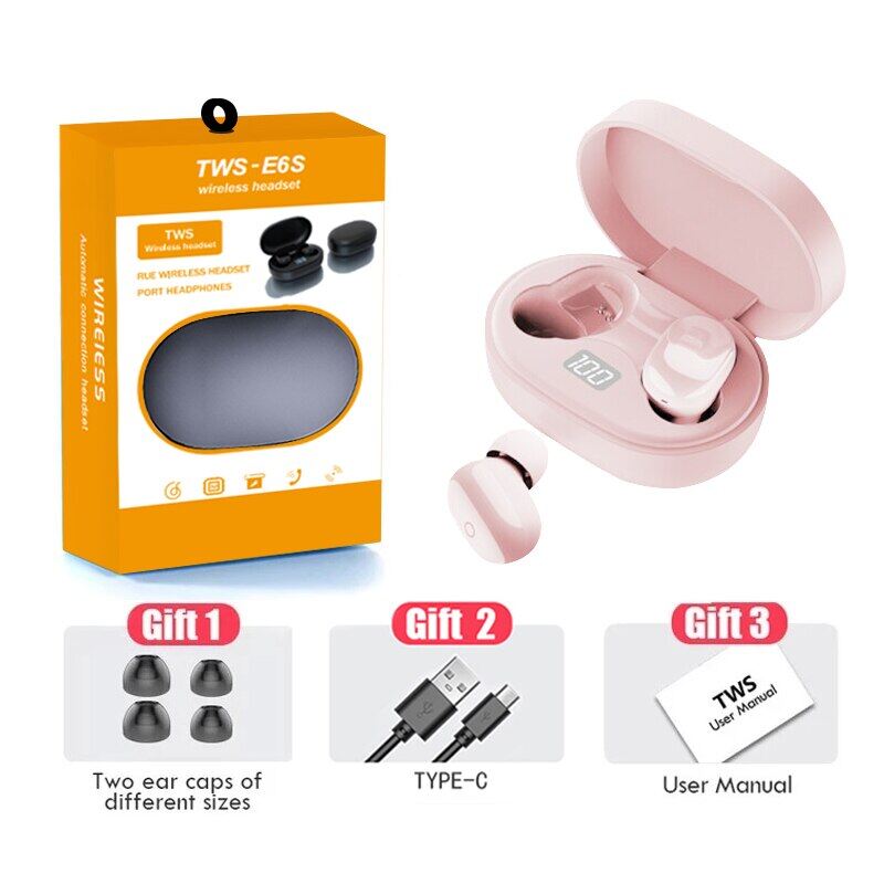 Topewon E6S Pro Bluetooth Headphone Sports Earphone Waterproof Wireless ...