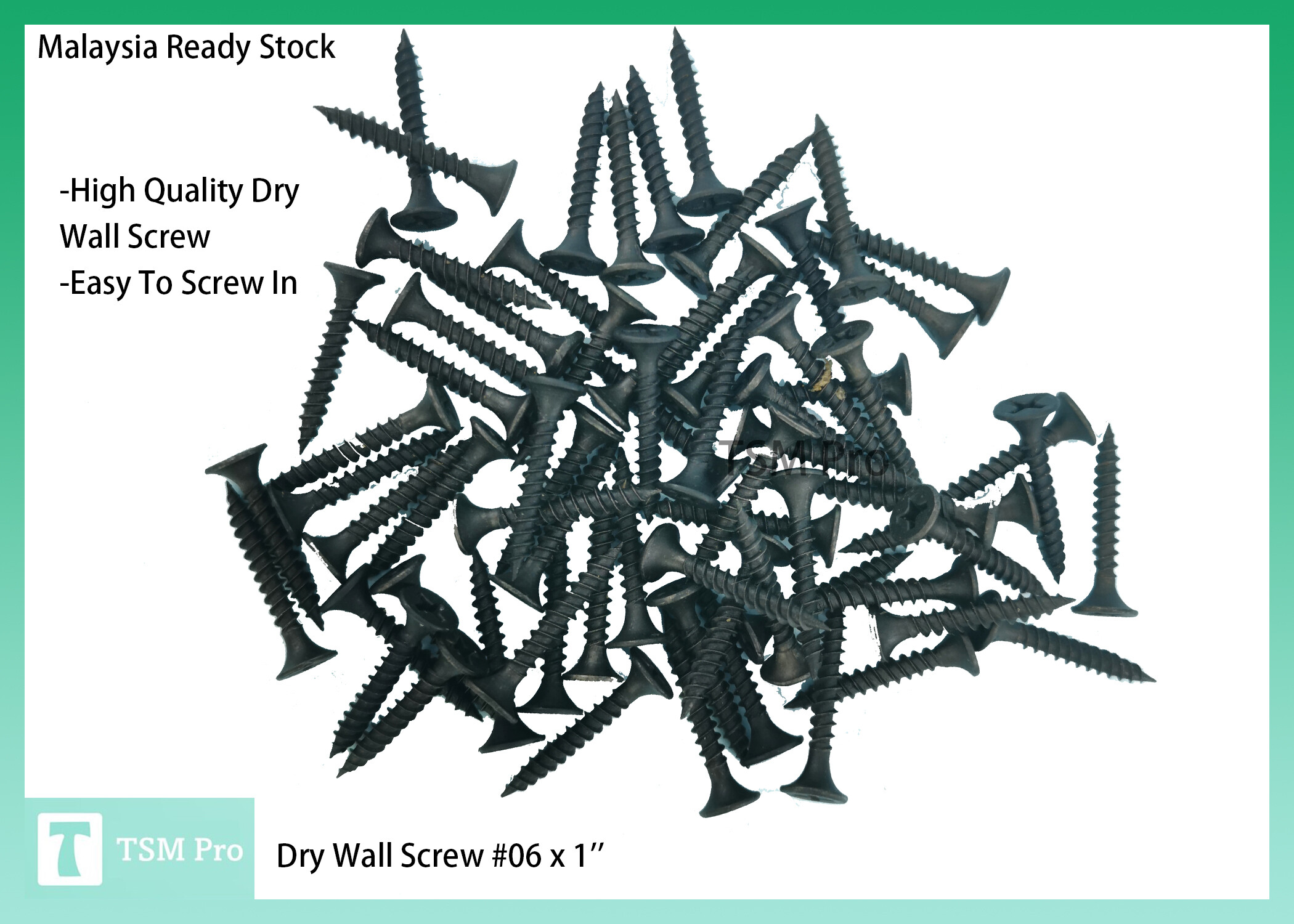 Dry Wall Screw #06 x 1'' skru dinding kering (30 pcs) | Lazada