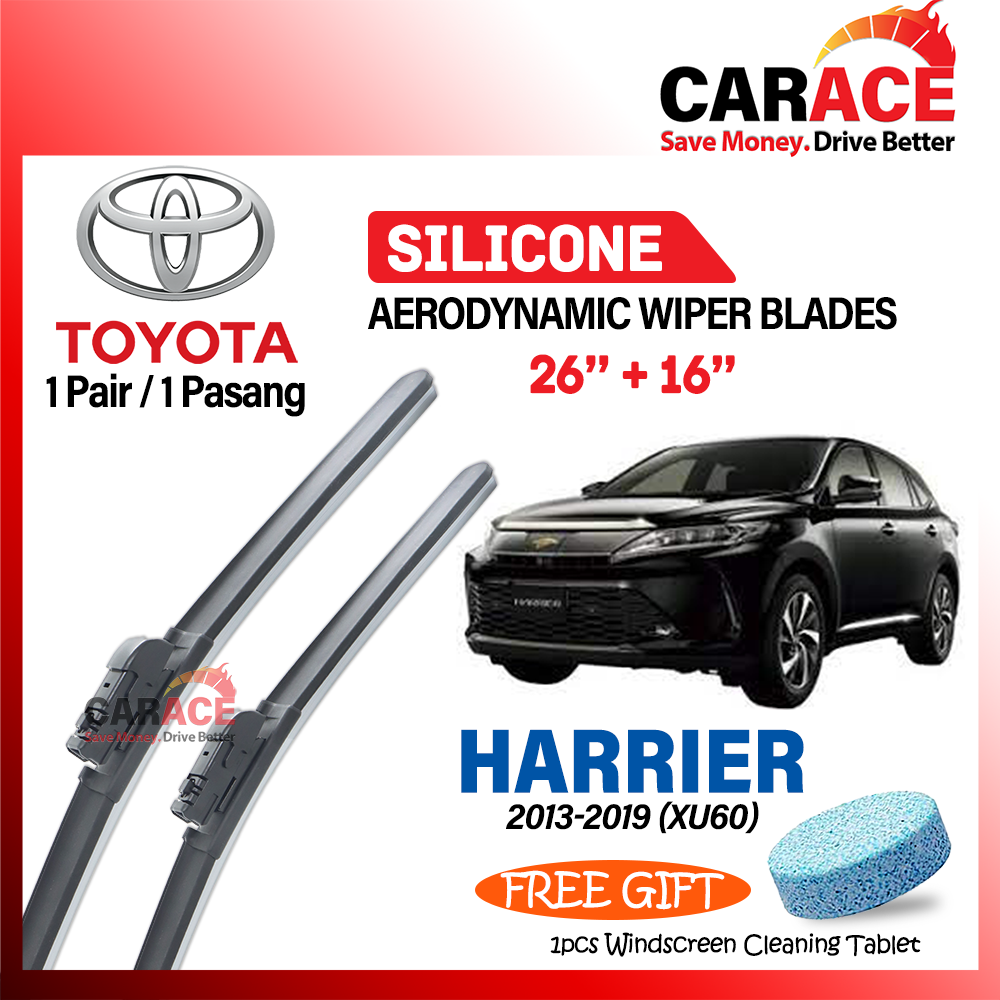 TOYOTA HARRIER 2013-2019(XU60) | CARACE SILICONE Aerodynamic Wiper ...