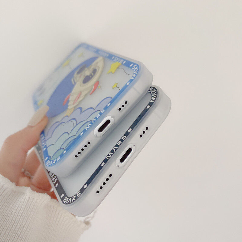 QuXis Simple Transparent Silicon matte Case for iPhone 12 11 Pro Max 7 ...