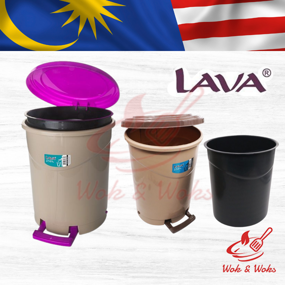LAVA Brand Step Dustbin / Tong Sampah Pijak Jenama LAVA | Lazada