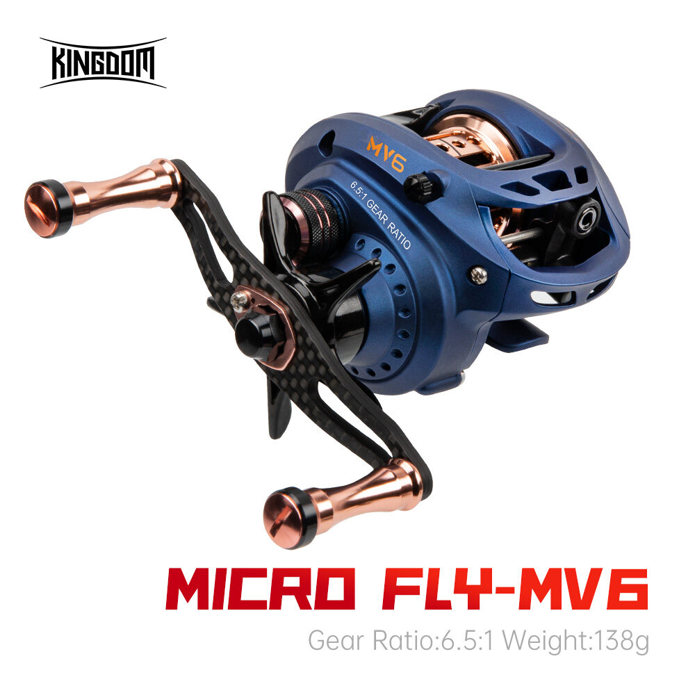 Kingdom MICRO FLY 2021ใหม่6.51ความเร็วสูง Baitcasting Reel Super ...