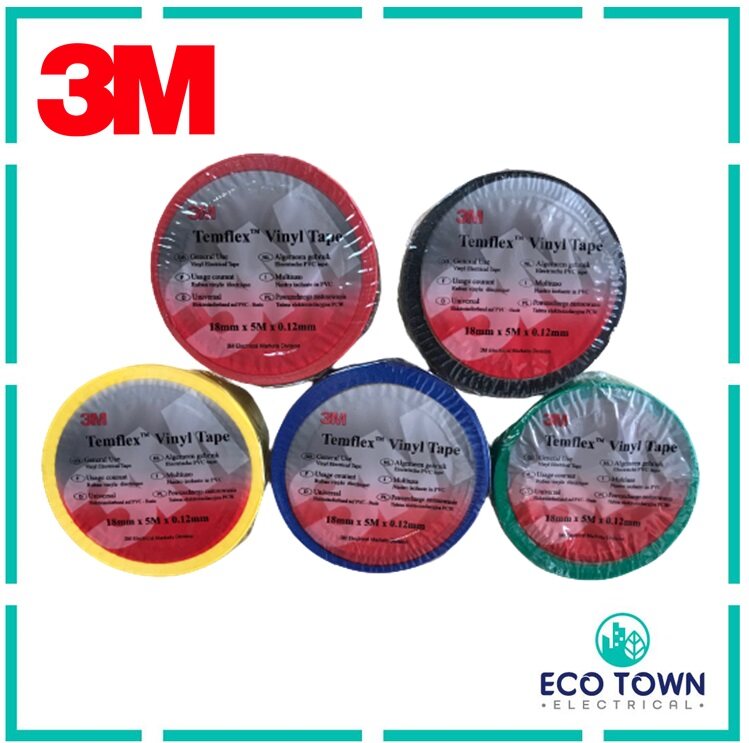 10PCS x 3M Temflex Vinyl PVC Electrical Insulation Tape Wire Tape | Lazada