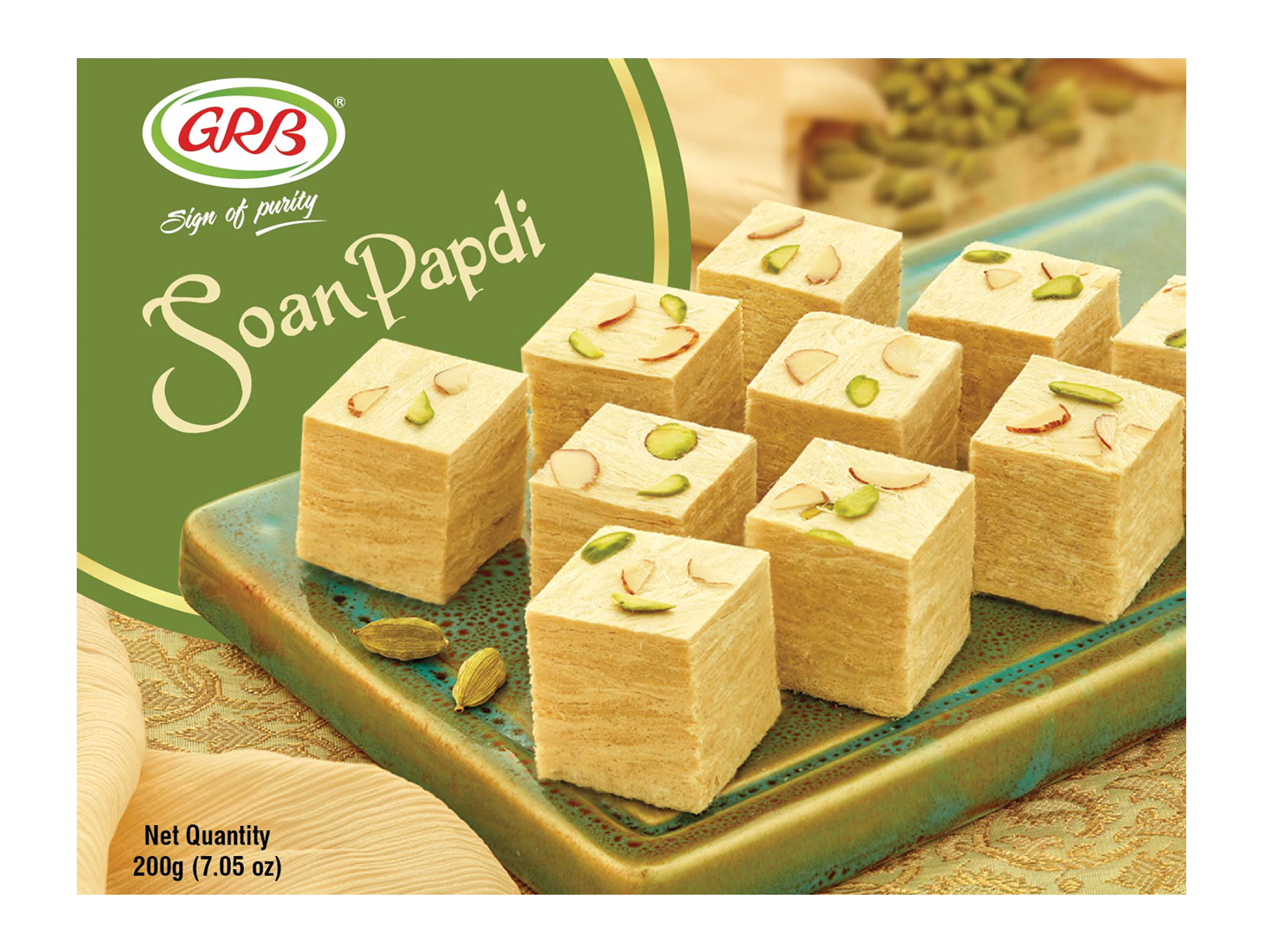 GRB Soan Papdi Original - [HALAL] - Indian Sweet - 200g | Lazada