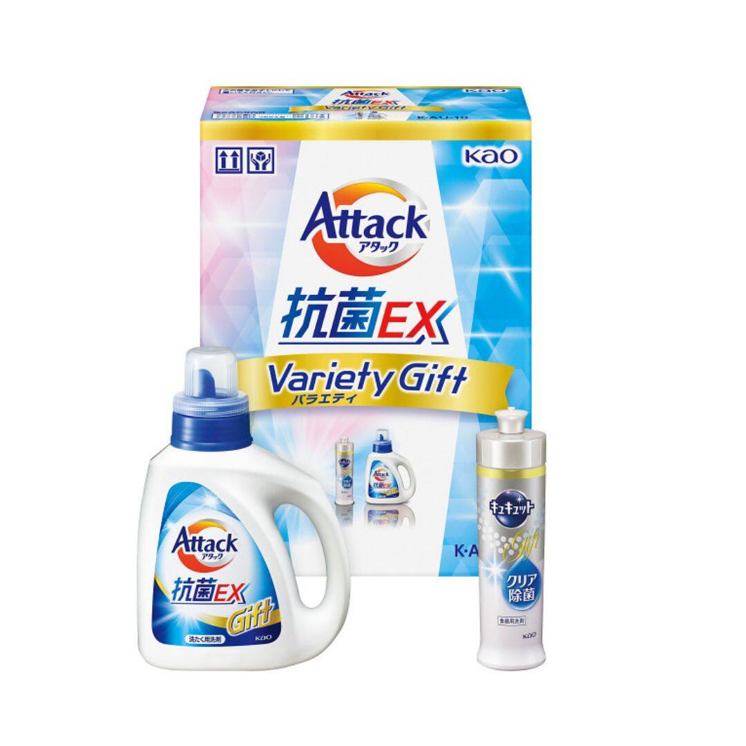 Kao Attach Zero Set Liquid laundry detergent 400g Refill 360g (KAB10), Attack Antibacterial EX ...