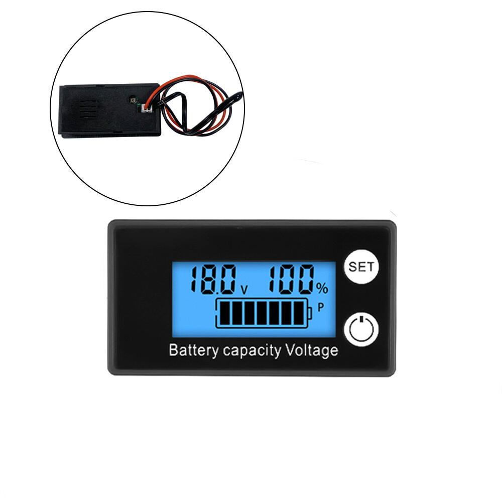 Aideepen Battery Meter Indicator Voltage Meter 6133A DC8-100V with ...