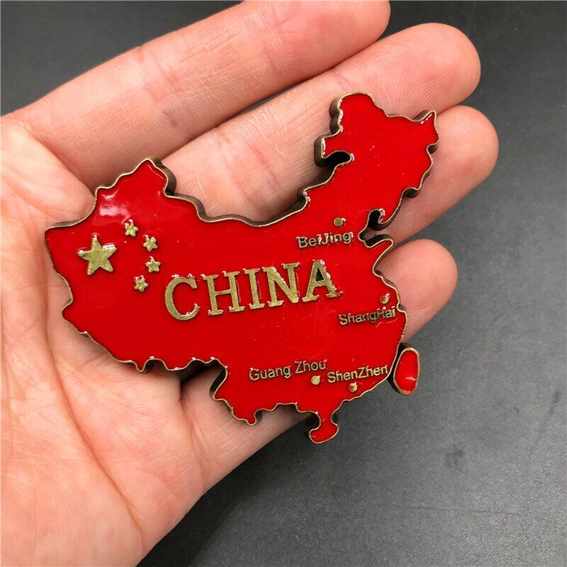 Metal PVC And Crystal Glass The Map Of China Magnets For Refrigerators ...