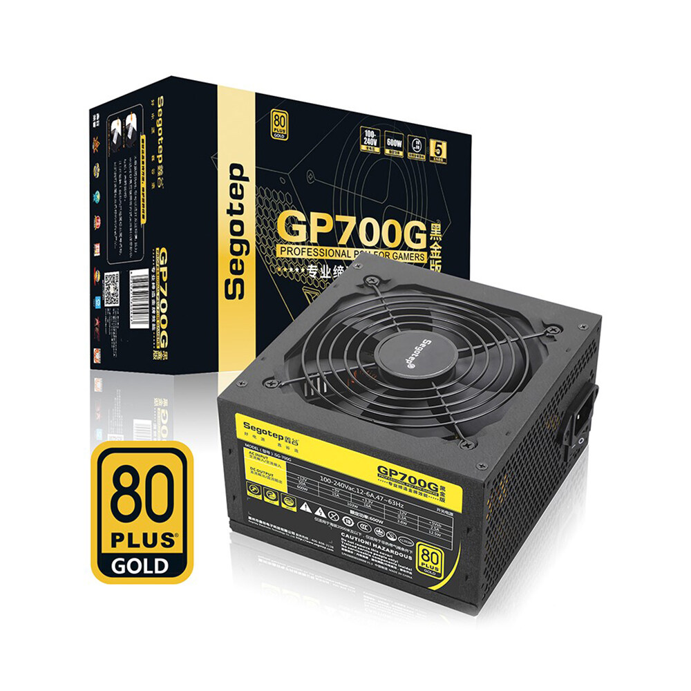 Segotep 600W GP700G PC Computer Power Supply Gaming PSU 12V Active PFC ...