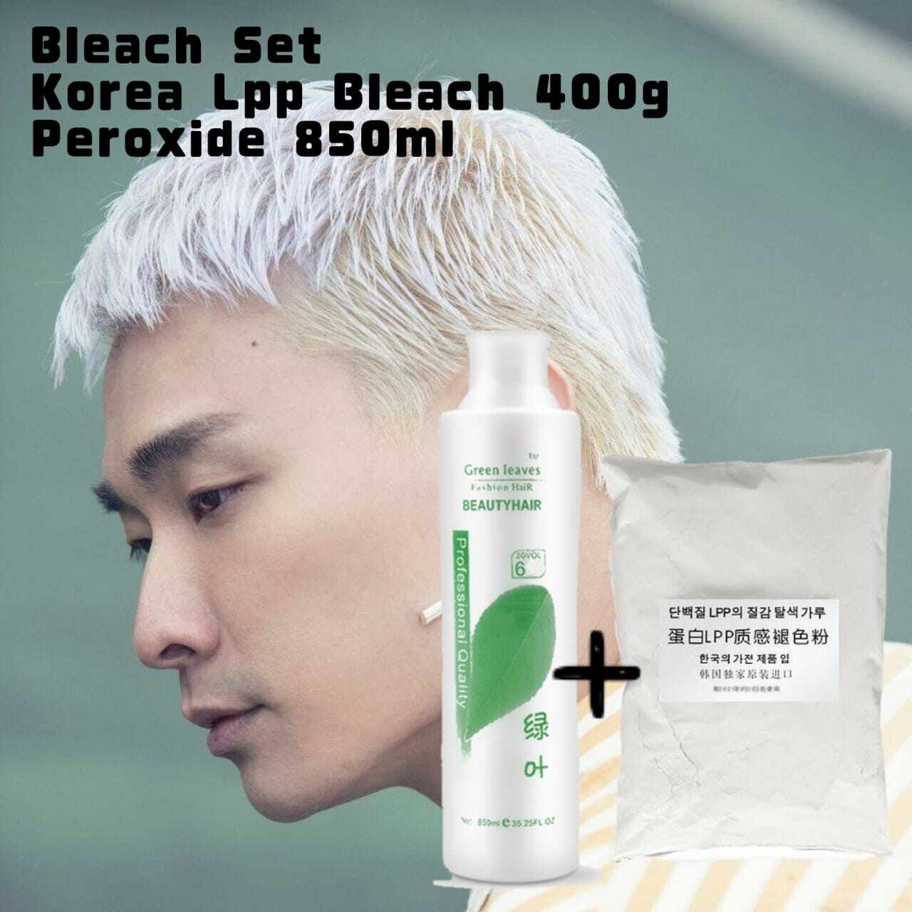 (FULL SET)BLEACH 400g & PEROXIDE 850ml set(White Powder)COD! SALON ...