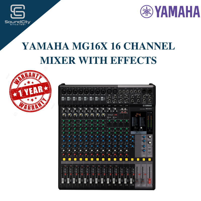 Original Yamaha MG16X 16-Channel Mixer With Effects | Lazada