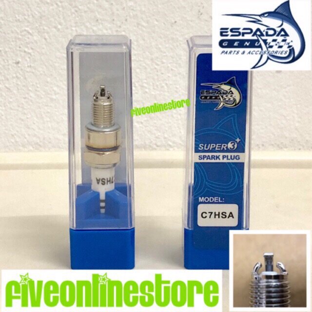 Espada Racing Super 3 C7HSA Platinum Spark Plug 3 Kaki EX5 FI KRISS ...