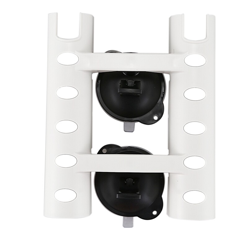 Fishing Vertical 2 Link Rod Holder Multi-function Suction Cup Protector ...