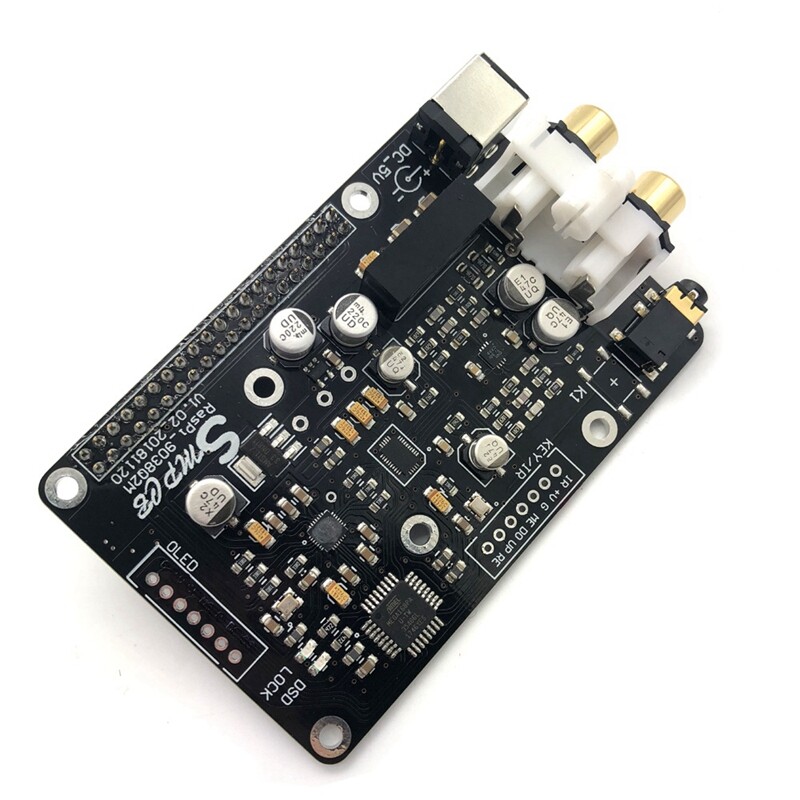 Es9038Q2M Opa1612 Op ถอดรหัส Digital Broadcast Board I2S 32Bit/384K Dsd128สำหรับ Raspberry Pi 2B ...