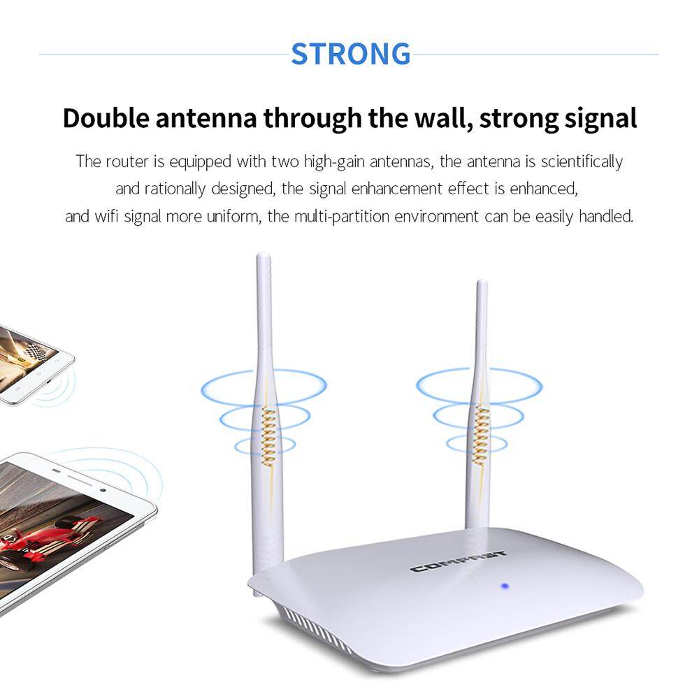 COMFAST WR623N Wireless Router Dual Antennas WiFi Router for Office ...