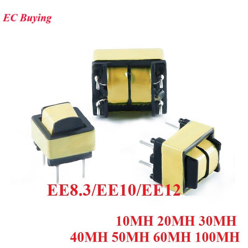 2pcs Common Mode Inductance EE8.3 EE10 EE12 10MH 20MH 30MH 40MH 50MH 60MH 100MH LED Power Filter ...