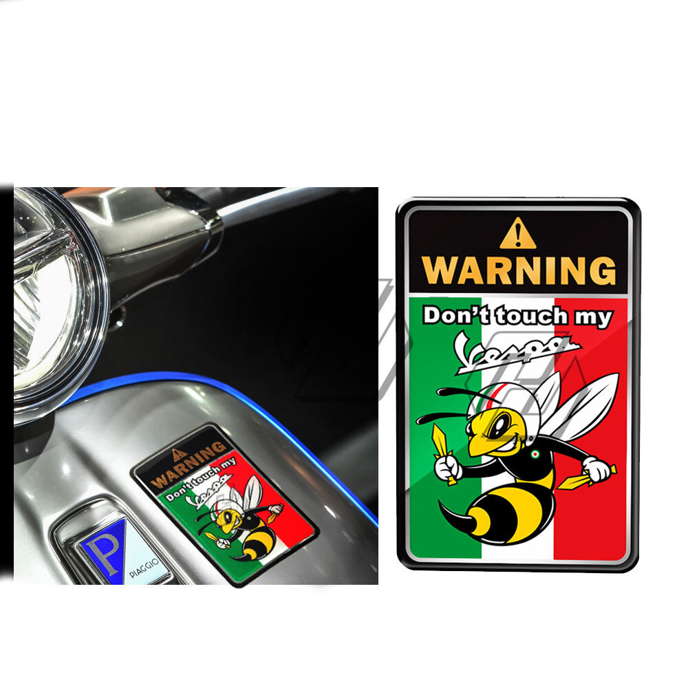โลโก้งานเรซิ่น แต่งเวสป้า Don't touch My Motorcycle PIAGGIO VESPA GTS ...