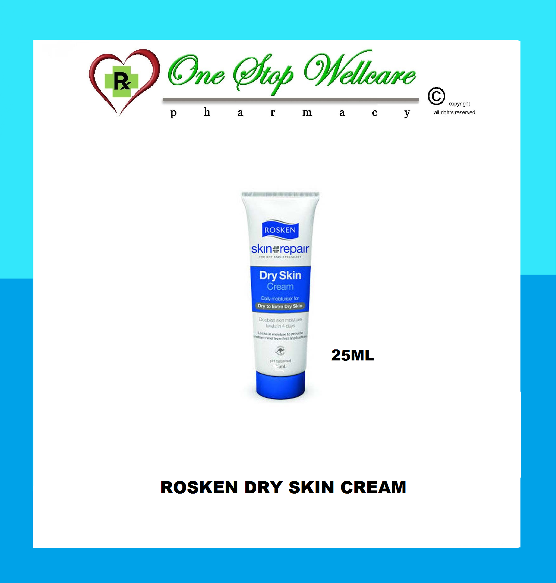 ROSKEN DRY SKIN CREAM 25ML (EXP:01/2029) | Lazada