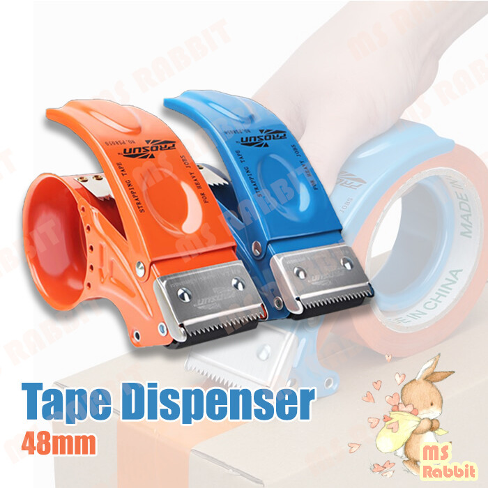 METAL TAPE DISPENSER 48MM PACKAGING TOOLS ROLLER CUTTER OPP TAPE ...