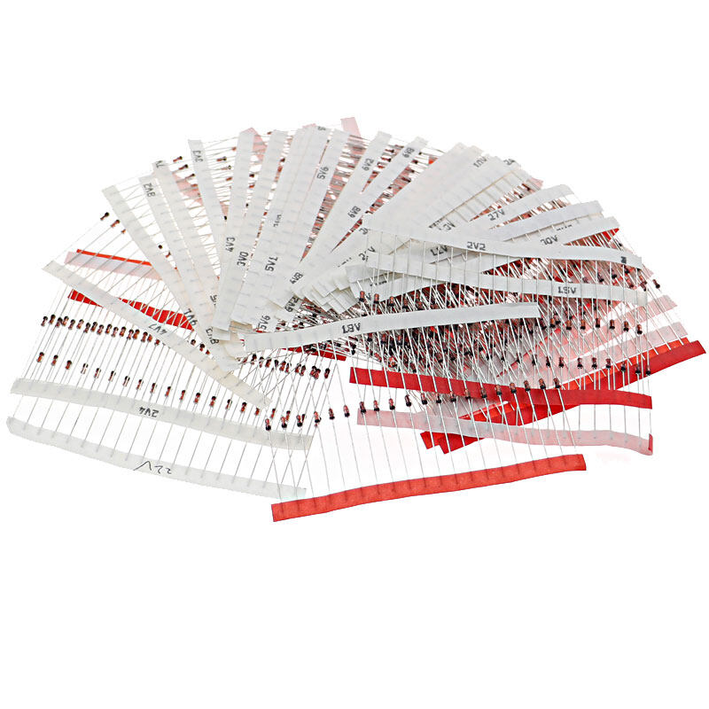600pcs 20pcs Each Value 2V - 39V 30 Values 1/2W 0.5W Zener Diode ...