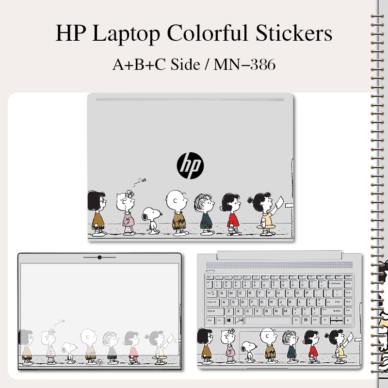 Precut Laptop Film Simple Cartoon Laptop Sticker for HP Laptop 14-dy ...