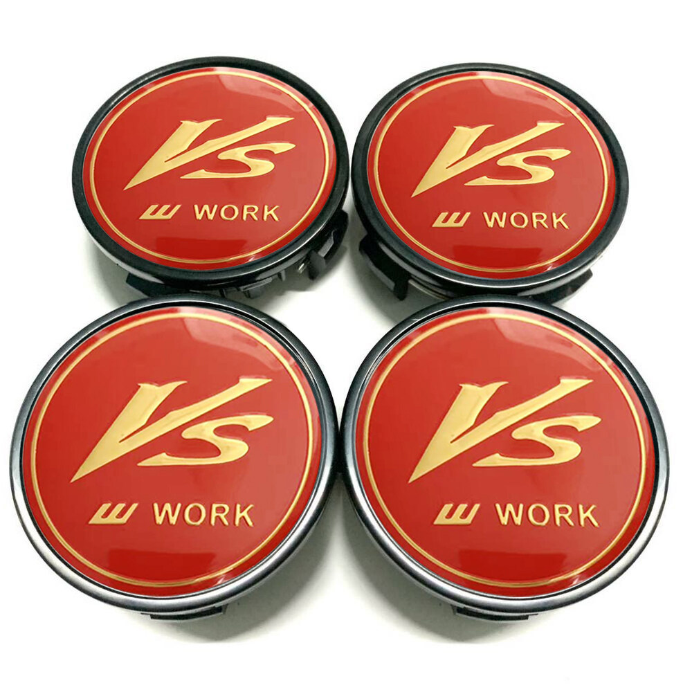 4pcs 62mm work logo center cap cover rim hub cap 62mm/56mm for work ...