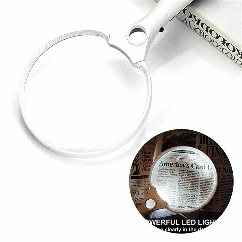 【Flash Sale】25X Extra Large Strong Magnifying Glass 3 Bright LED Zoom ...