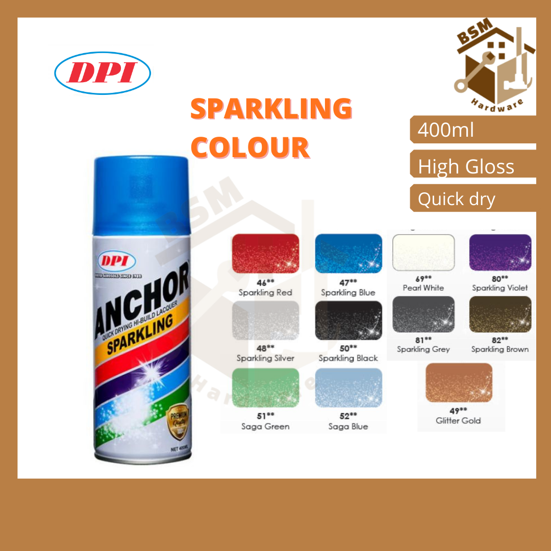 DPI Spray Anchor Spray Paint Sparkling Colours Anchor Spray Motorcycle ...