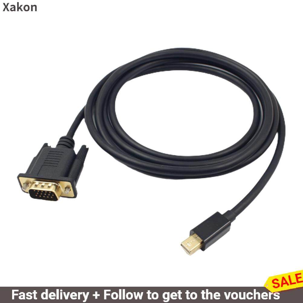 1.8M MIni Displayport To VGA Cable Adapter 1080P DP To VGA Adapter HDTV ...